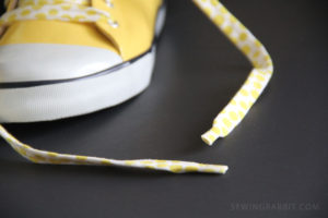DIY Fabric Shoelaces - Sewing With Scraps