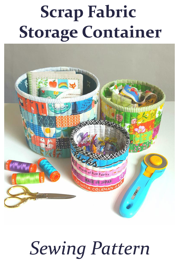 Scrap Fabric Storage Container - Sewing With Scraps