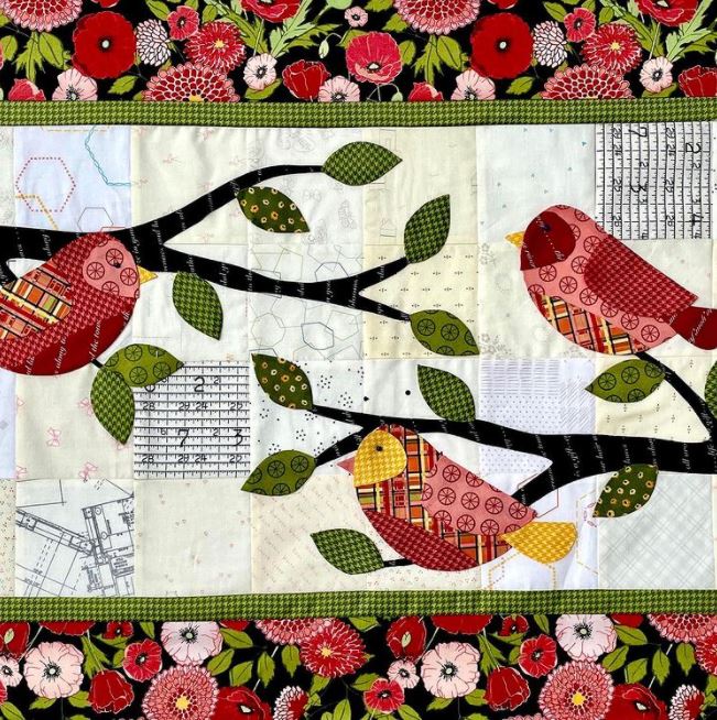 Bird Block 3 Ways - Sewing With Scraps